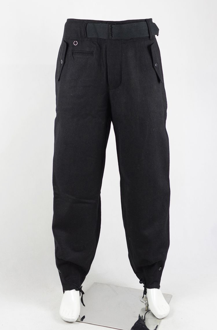 Wehrmacht Black Panzer Trousers - Feldgrau Militaria
