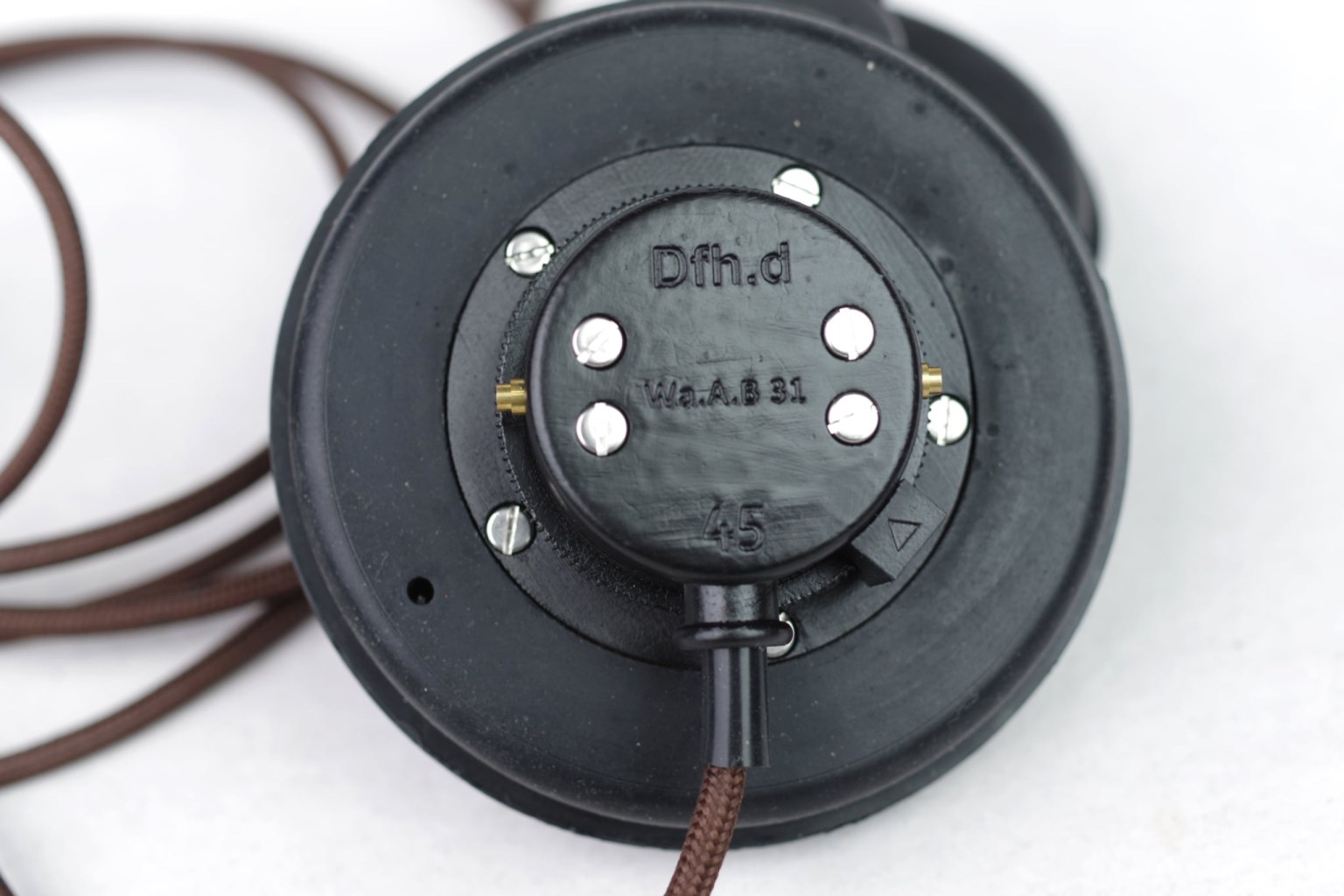 WWII German Panzer Headset - Feldgrau Militaria