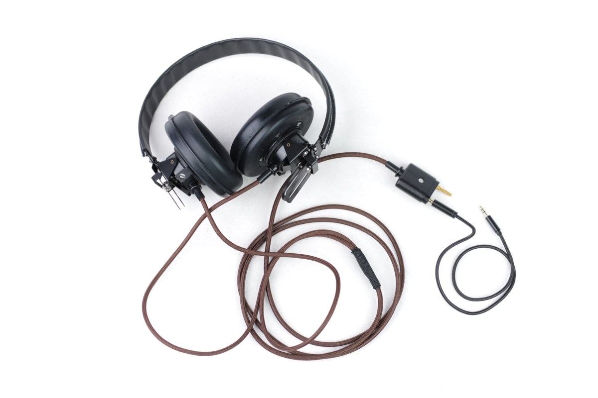 WWII German Panzer Headset - Feldgrau Militaria