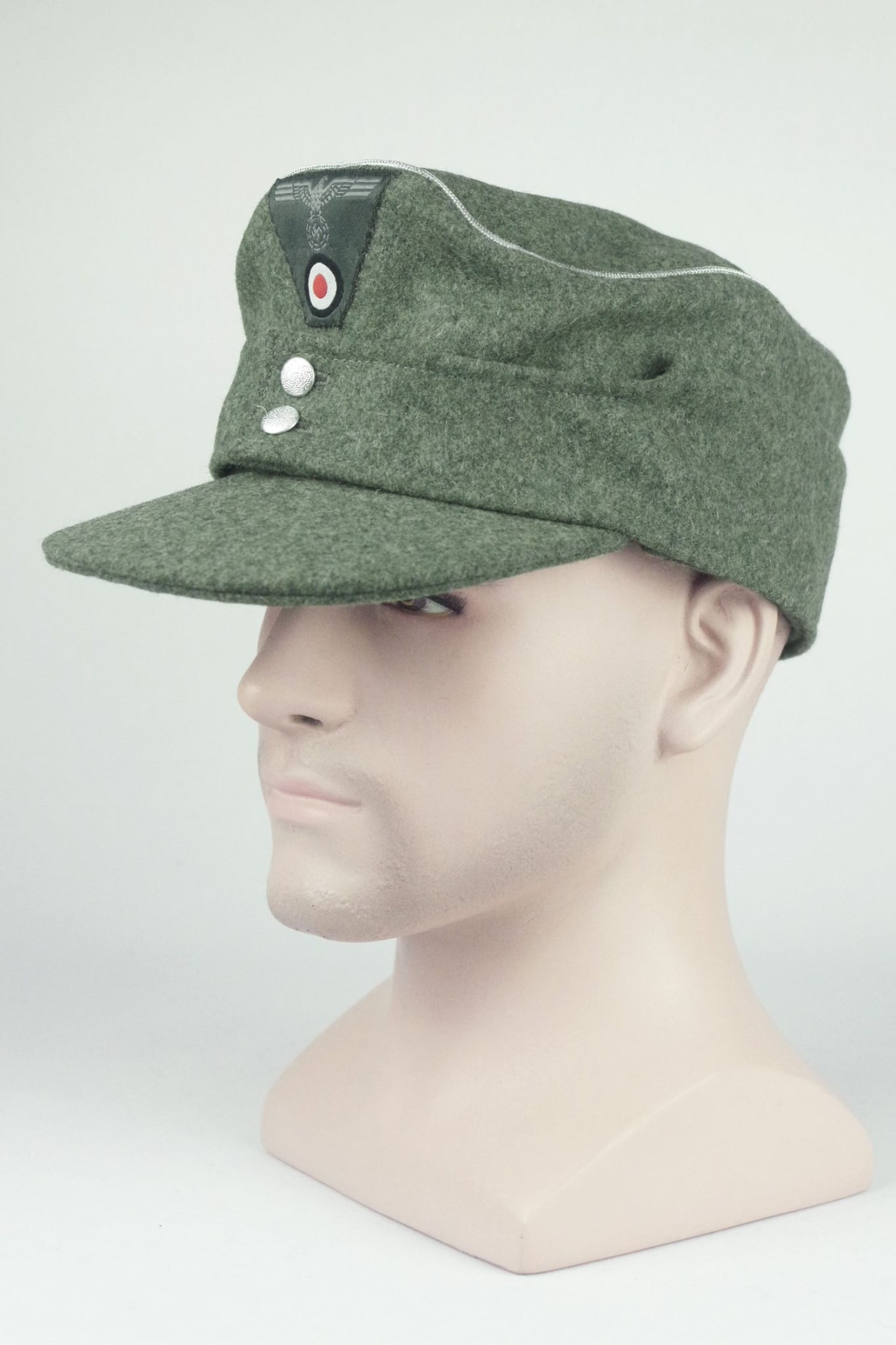 M43 Wehrmacht Officer Field Cap - Feldgrau Militaria