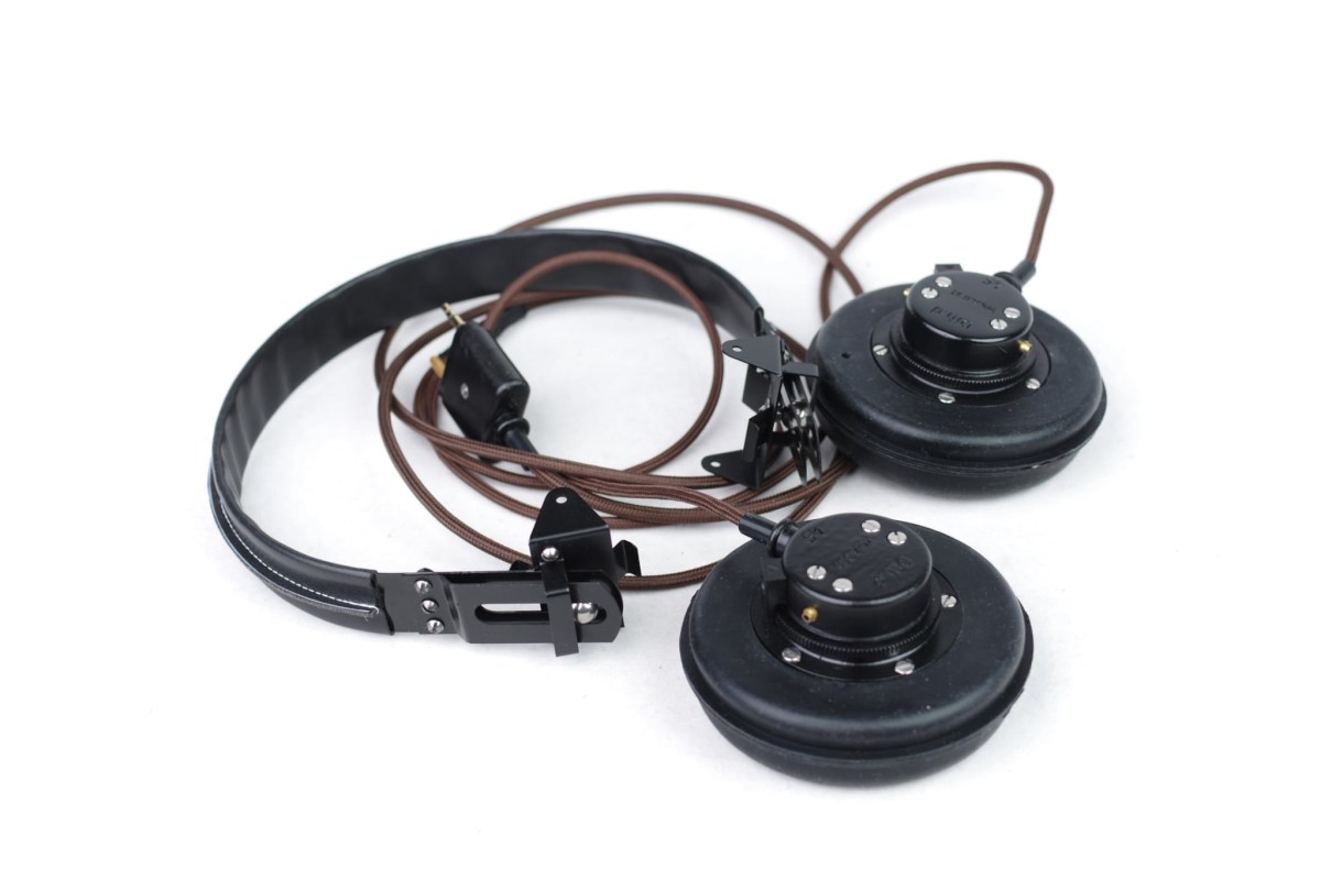 WWII German Panzer Headset - Feldgrau Militaria